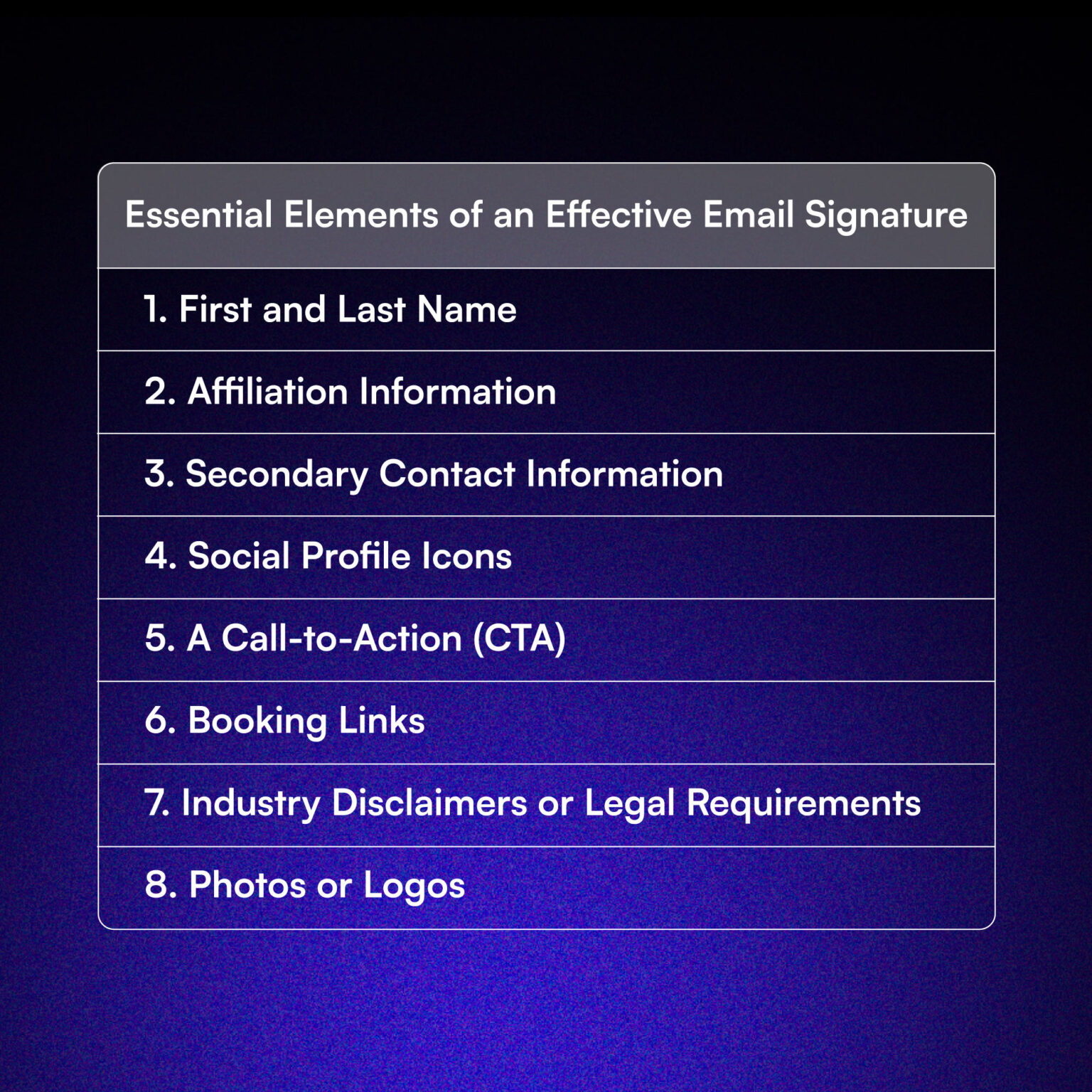 A Guide to the Best Professional Email Signatures